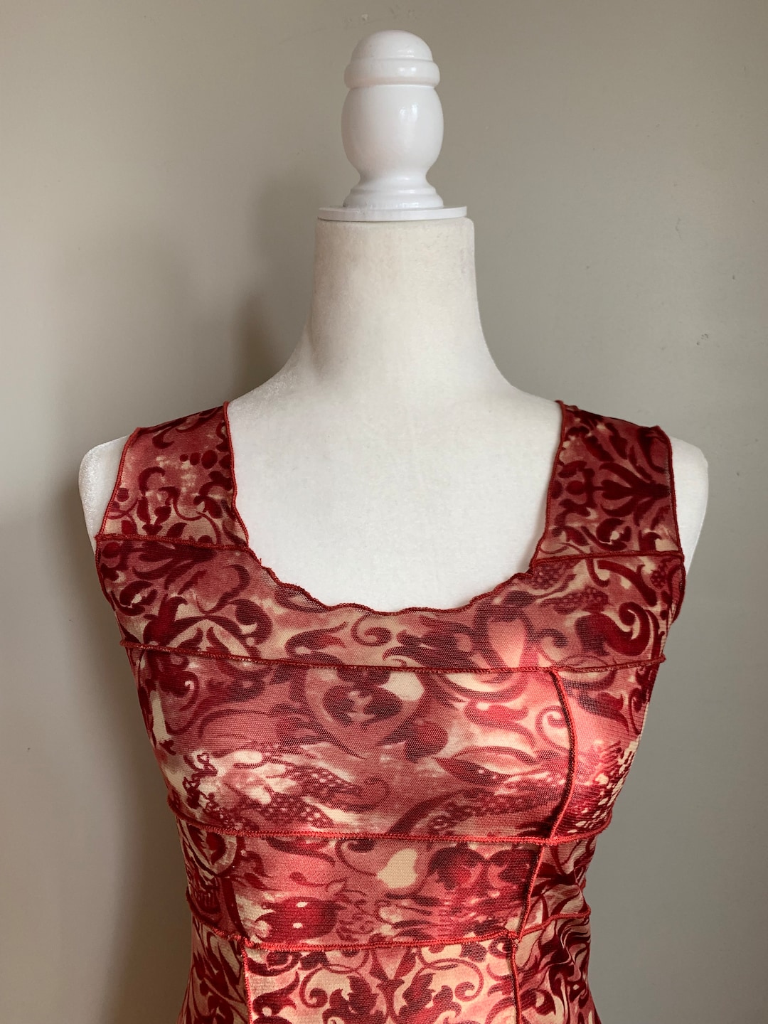 Vintage Moa Moa Mesh Dress - Etsy