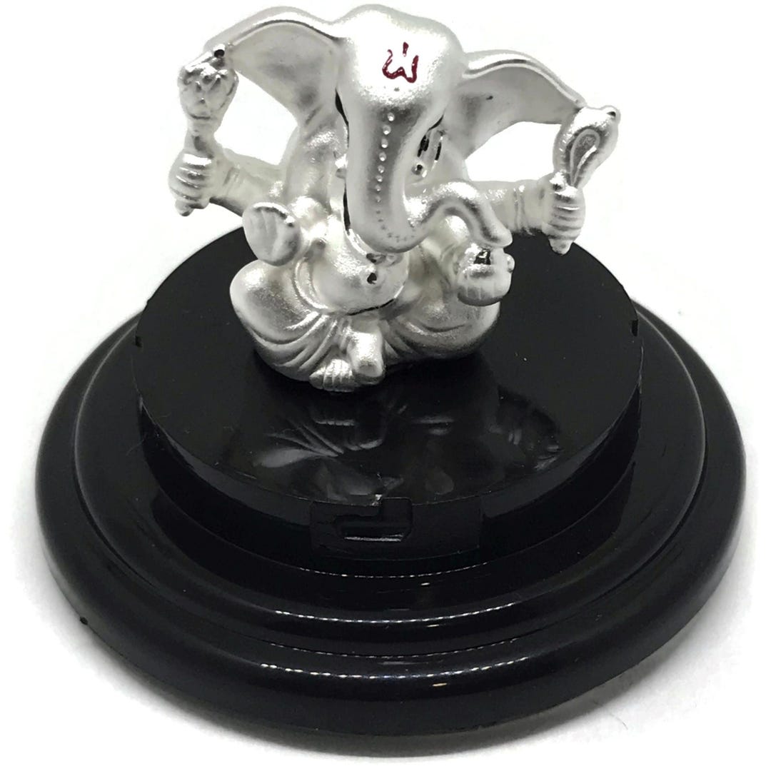 999 Pure Silver Ganesh / Ganpati Idol / Statue / Murti (figurine #20 ...