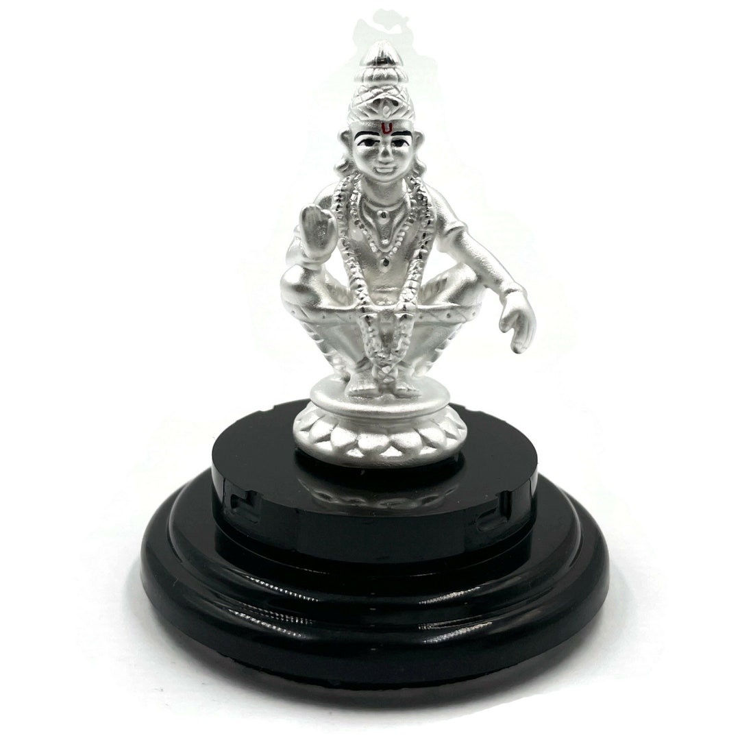 999 Pure Silver Lord AYYAPPA / Sabarimala Idol / Statue - Etsy