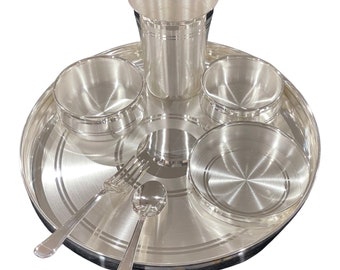 999 Pure Silver Dinner Set - Etsy