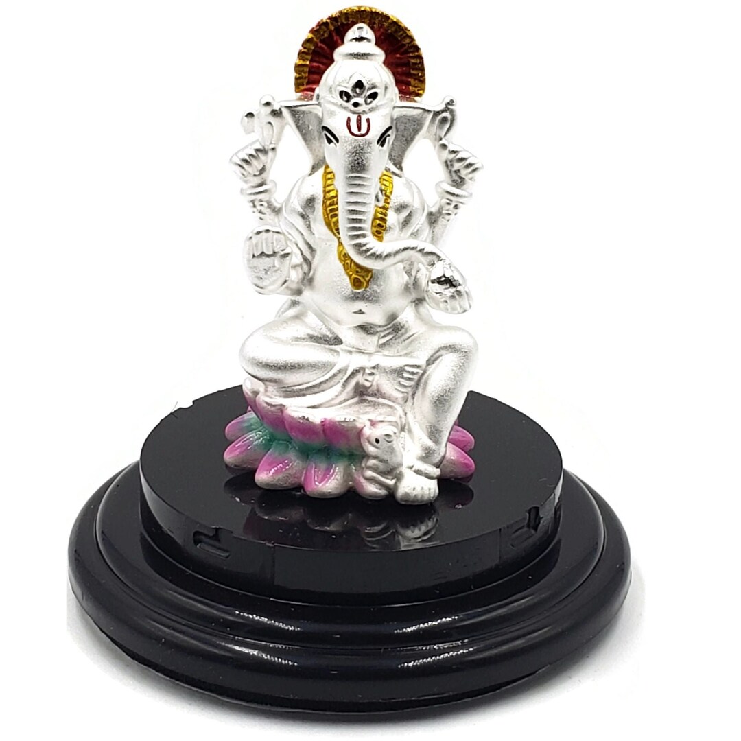 999 Pure Silver Ganesh Idol / Statue / Murti figurine 25 - Etsy