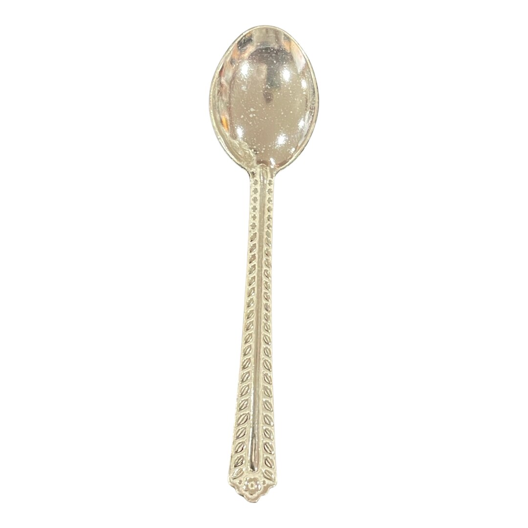 925 Sterling Silver Small Spoon for Puja / Newborn Style04 - Etsy