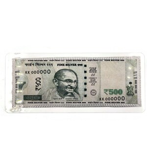 999 Pure Silver Three Gram RS500 Indian Rupee Replica - Etsy