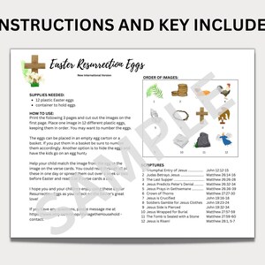 Resurrection Eggs, Easter Story for Kids Instant Download PDF File - Etsy