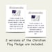 Pledge to the Bible Pledge to the Christian Flag Pledge to the American ...