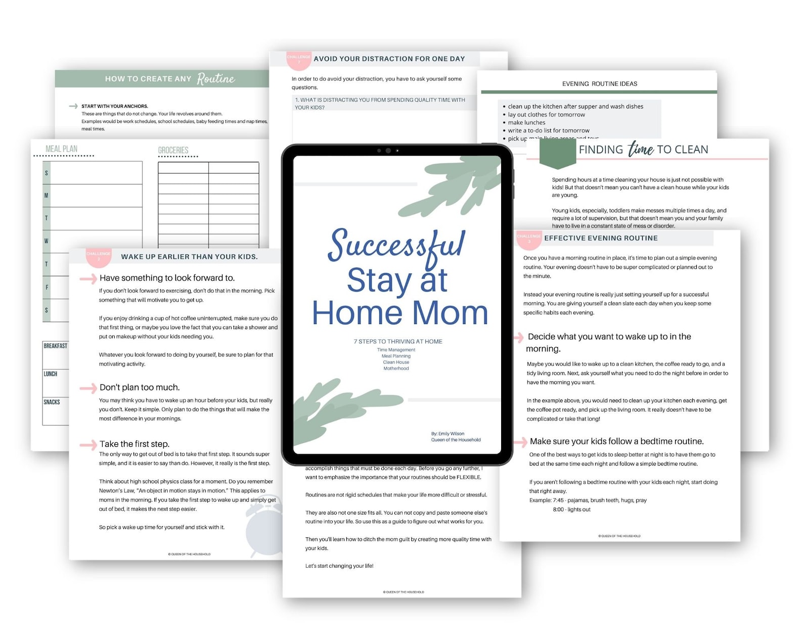 Stay at Home Mom Instant Download Workbook - Etsy