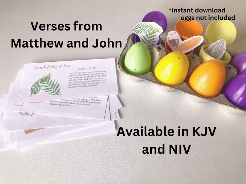 Resurrection Eggs, Easter Story for Kids Instant Download PDF File - Etsy