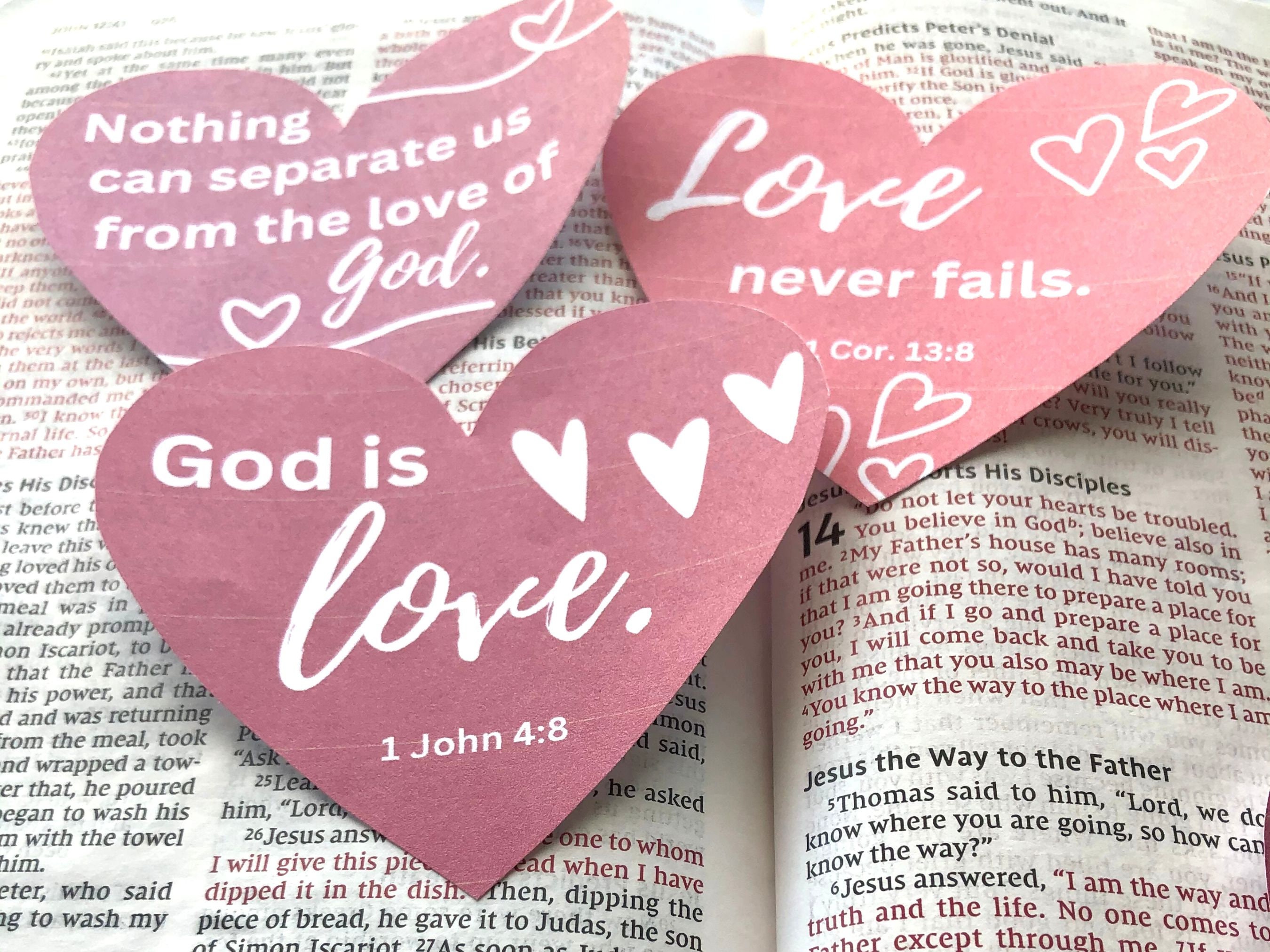 Christian Valentine Card, Bible Verse Valentine, God's Love - Etsy