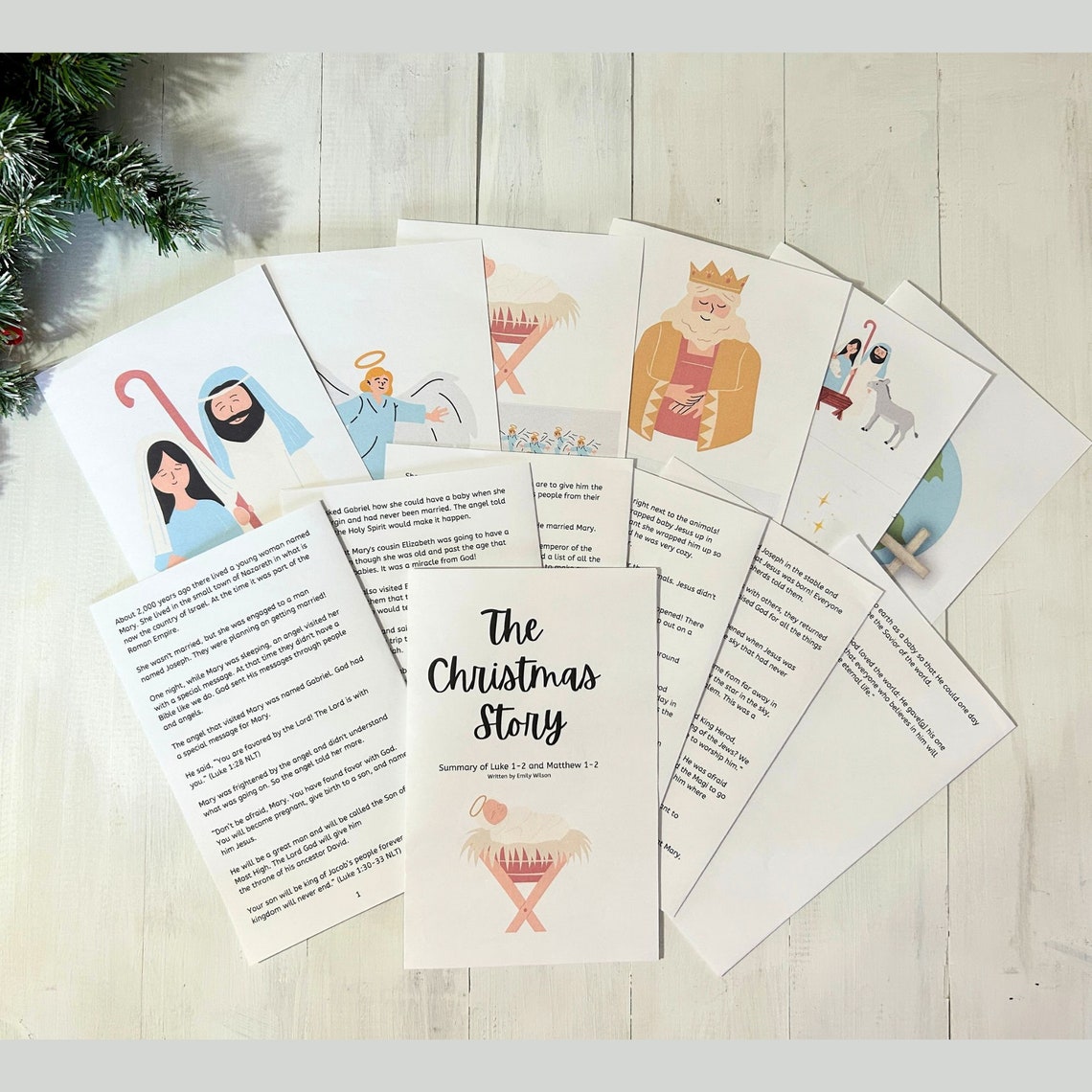 Christmas Story of Jesus Sunday School Lesson Children&#039;s Church Lesson ...