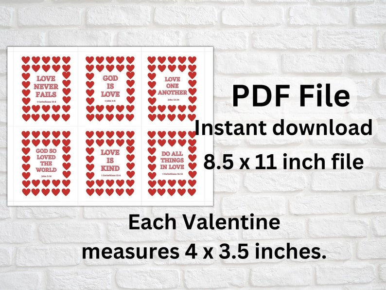 Christian Valentine Card, Religious Valentines Day Cards, Scripture ...