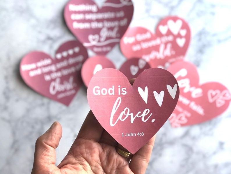 Christian Valentine Card, Bible Verse Valentine, God's Love - Etsy