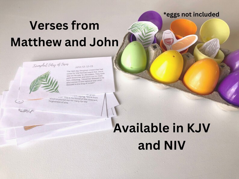 Resurrection Eggs Easter Story for Kids - Etsy