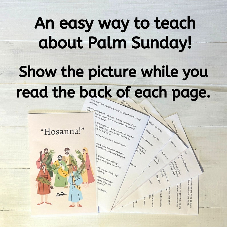 Palm Sunday Lesson for Sunday School Lesson Children's Church Lesson ...