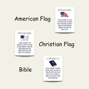 Pledge to the Bible Pledge to the Christian Flag Pledge to the American ...