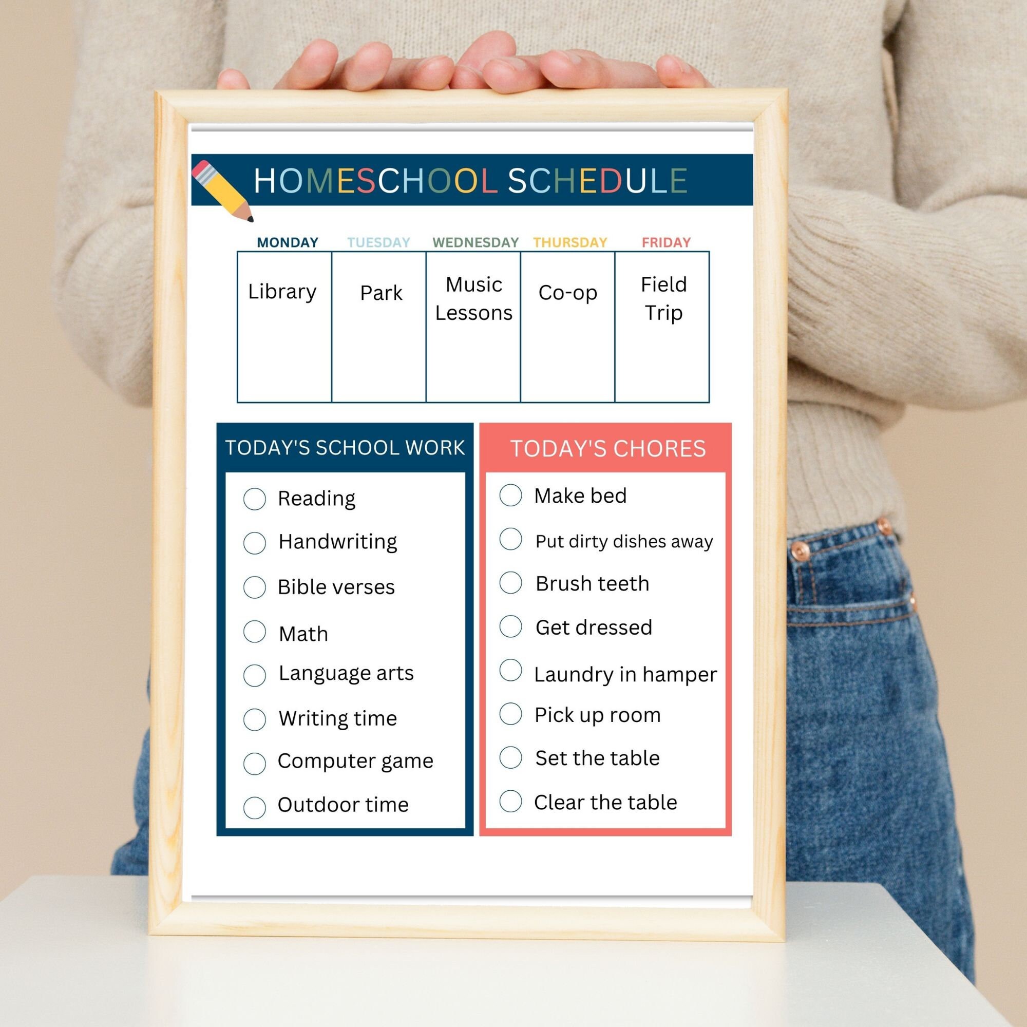 Homeschool Planner Weekly Schedule for Homeschool Mom - Etsy