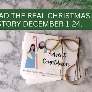 Advent Bible Verses Printable Advent Christmas Calendar Cards Bible ...