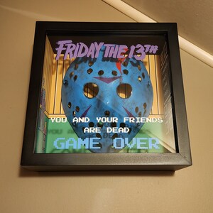 NES Retro 8 Bit Jason Mask Display Friday the 13th Video Game - Etsy