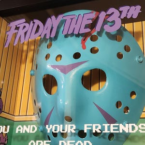 NES Retro 8 Bit Jason Mask Display Friday the 13th Video Game - Etsy