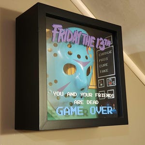 NES Retro 8 Bit Jason Mask Display Friday the 13th Video Game - Etsy
