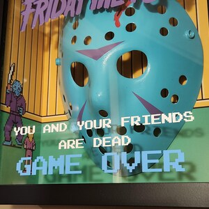 NES Retro 8 Bit Jason Mask Display Friday the 13th Video Game - Etsy