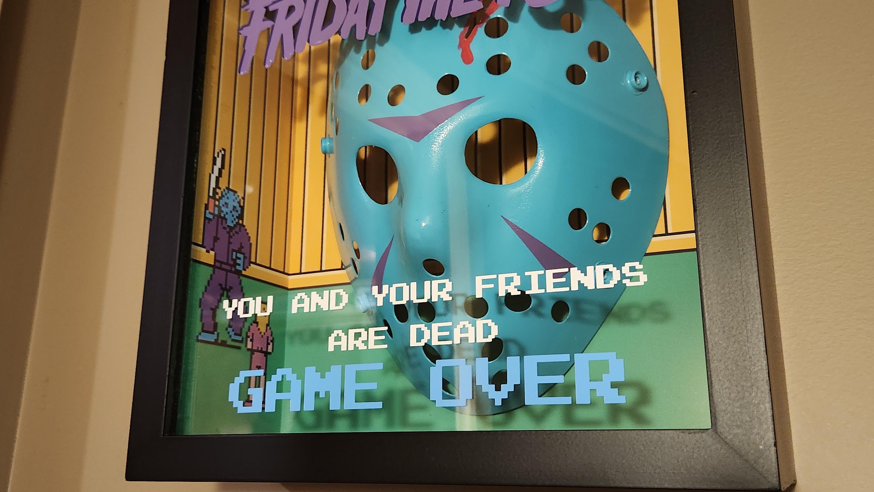 NES Retro 8 Bit Jason Mask Display Friday the 13th Video Game - Etsy