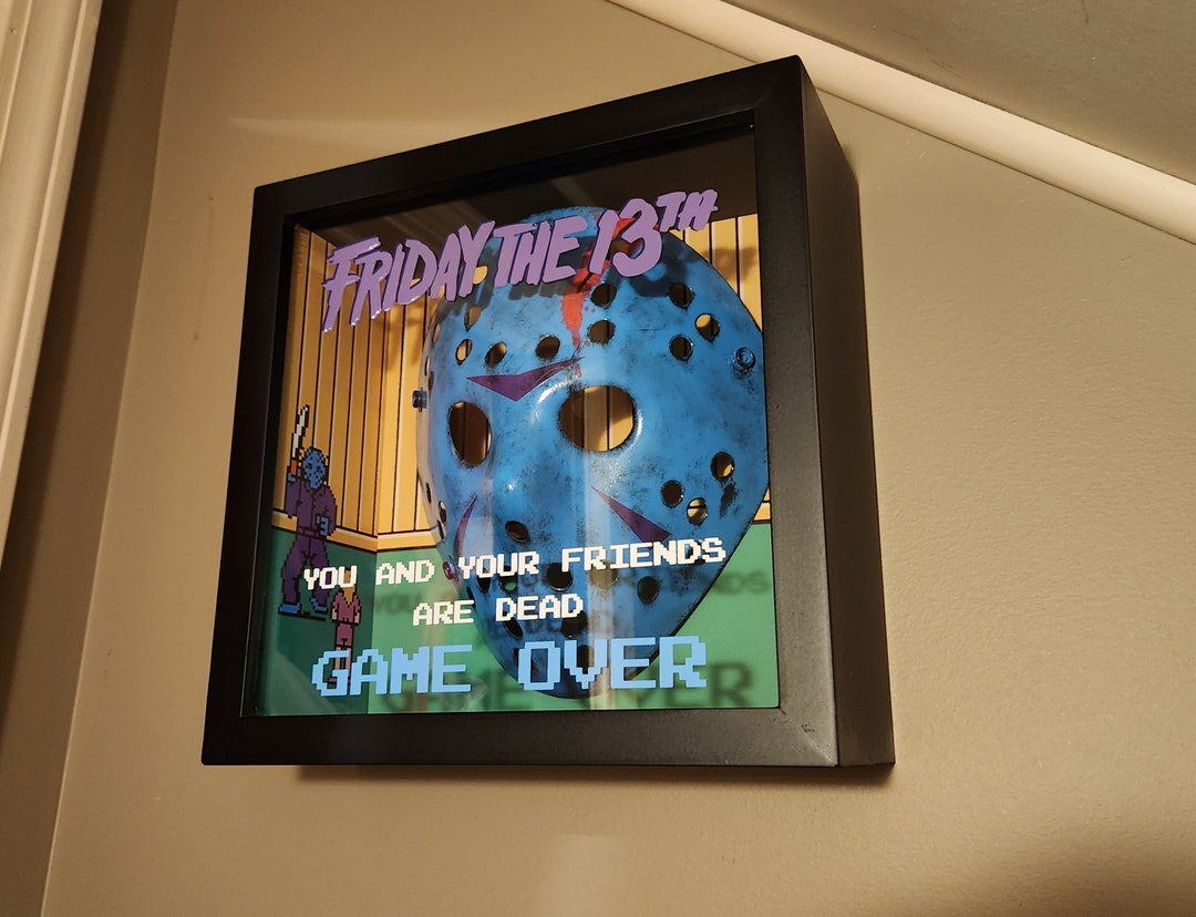NES Retro 8 Bit Jason Mask Display Friday the 13th Video Game - Etsy