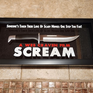 Ghostface Scream Knife Display - Etsy