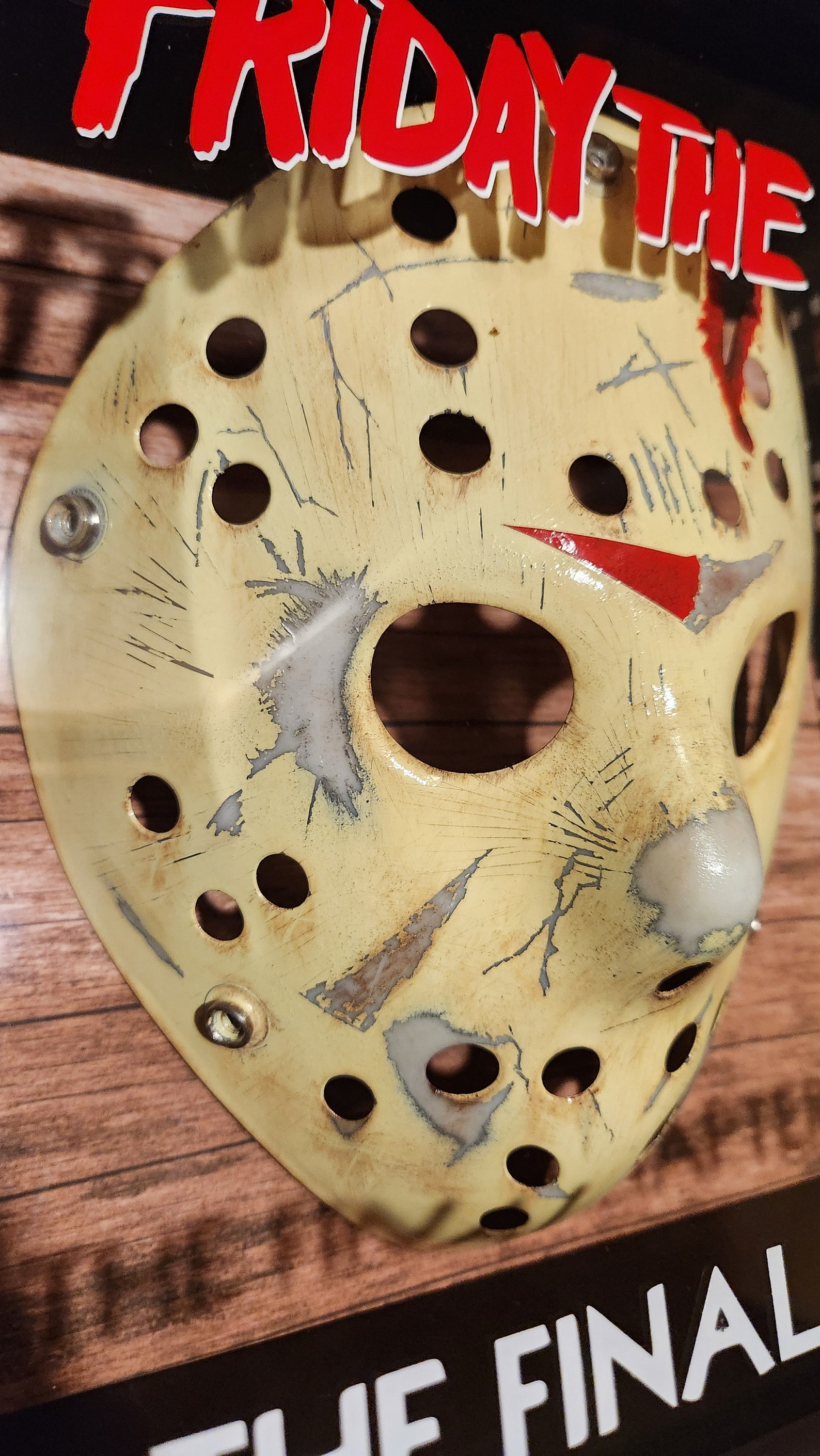 Jason Mask Display Friday the 13th Part 4 the Final Chapter - Etsy