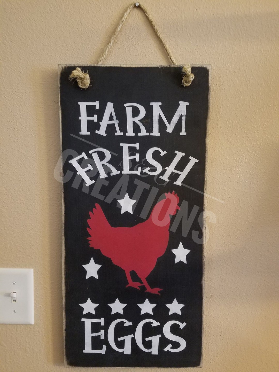 Farm Fresh Eggs Farmhouse Sign, Farmhouse Wood Sign, Kitchen Farmhouse ...