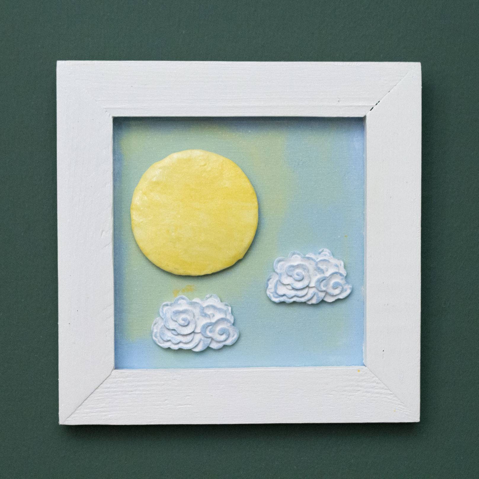 Wooden Day and Night Polymer Clay Frames set of 2 - Etsy