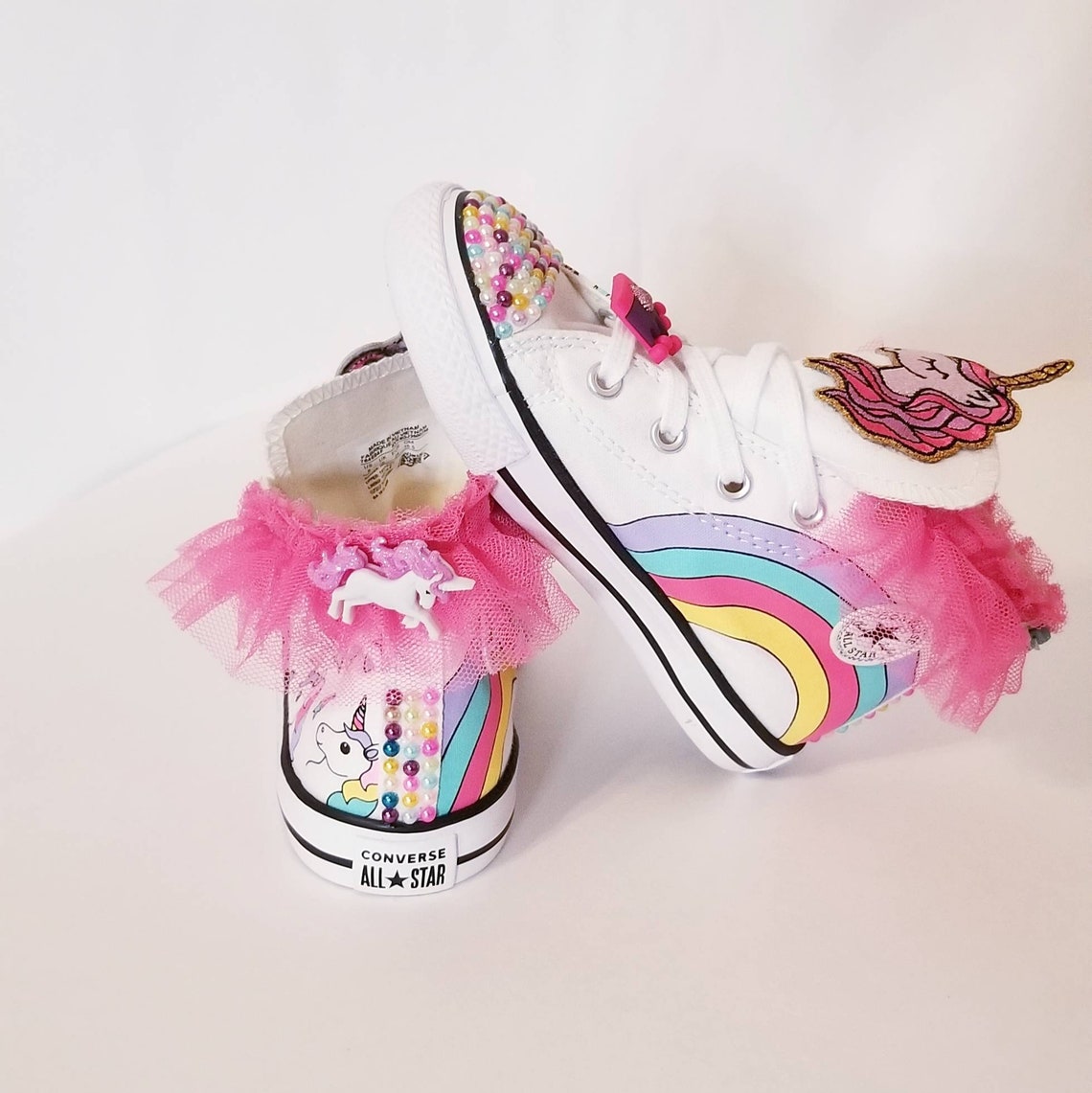 Custom Unicorn Converse Rainbow Converse for Toddler Size 9 - Etsy