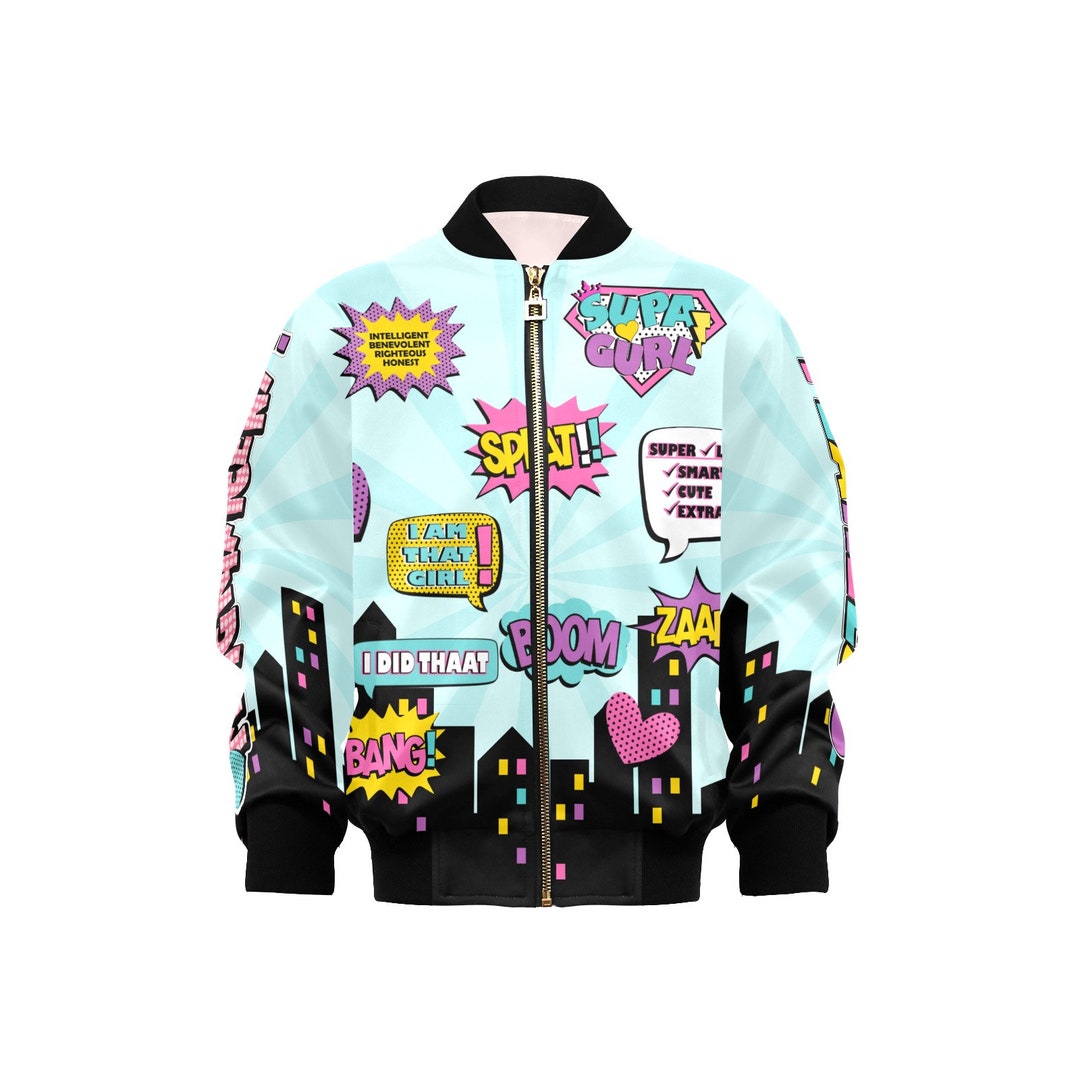 Custom Super Girl Bomber Jacket | Girls and Ladies | Girl Power | Super ...