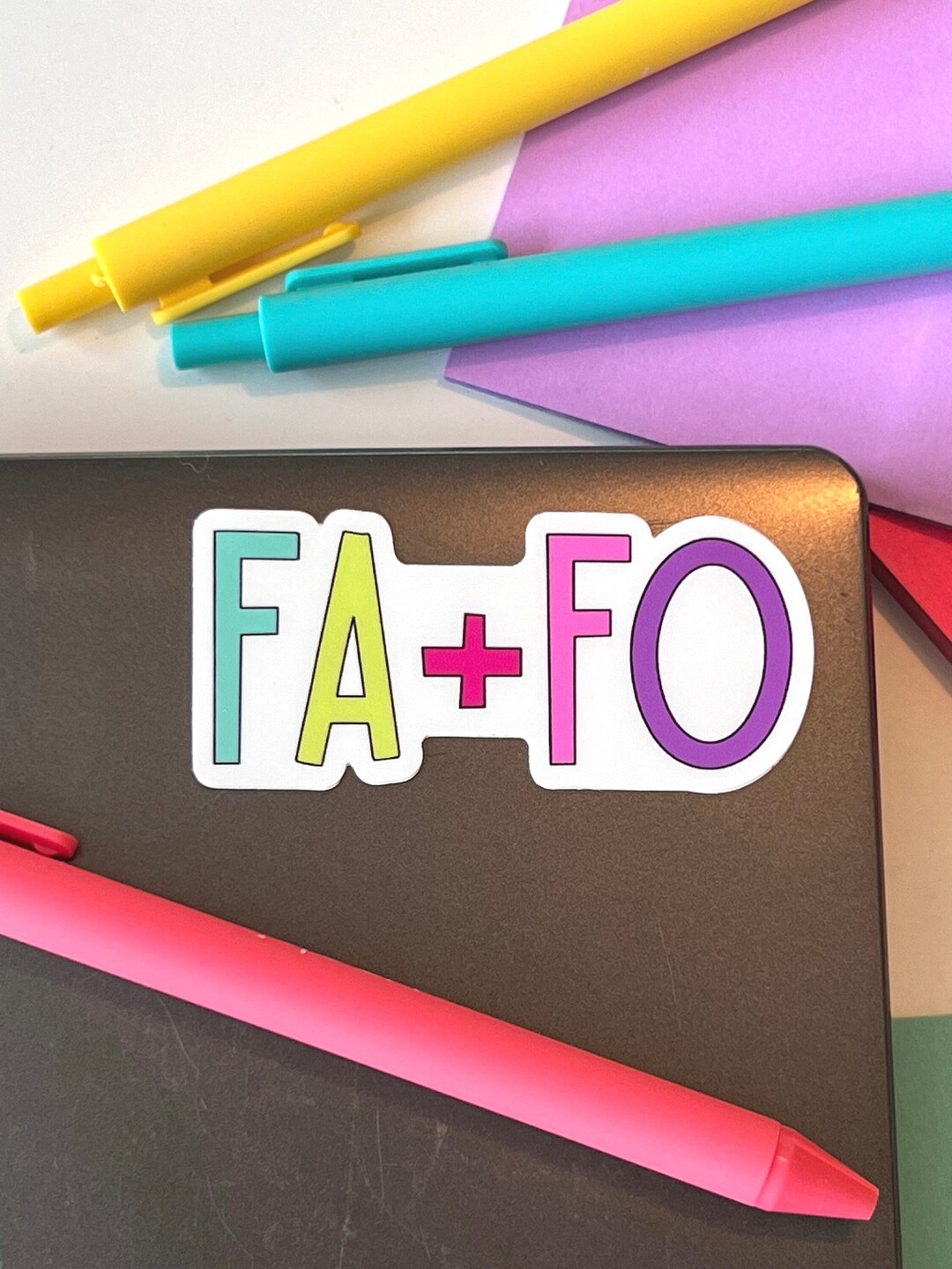 FA+FO Vinyl Sticker, F*ck Around + Find Out, Funny Laptop Sticker ...