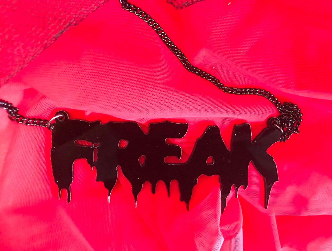 Gothic FREAK Halskette Halloween Horror Choker Punk Halskette - Etsy.de