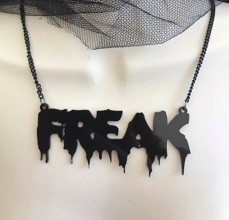 Gothic FREAK Halskette Halloween Horror Choker Punk Halskette - Etsy.de
