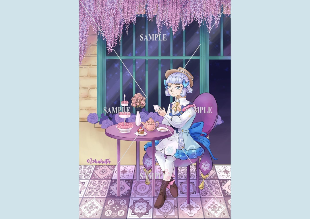 Ayaka Kamisato Art Print Genshin Impact - Etsy