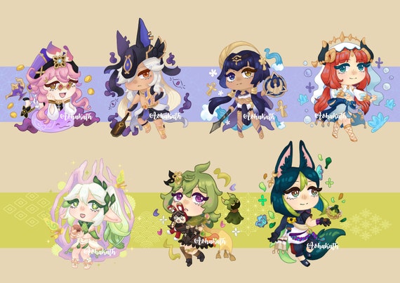 Sumeru 25 Stickers Tighnari Collei Nahida - Etsy Denmark