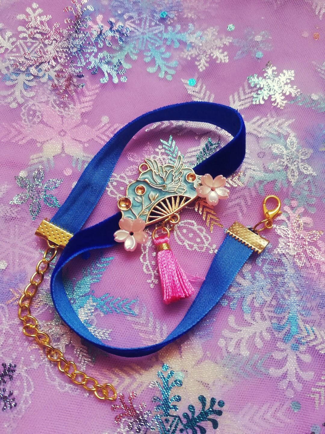 Ayaka Inspired Choker Genshin Impact Handmade Jewelry - Etsy