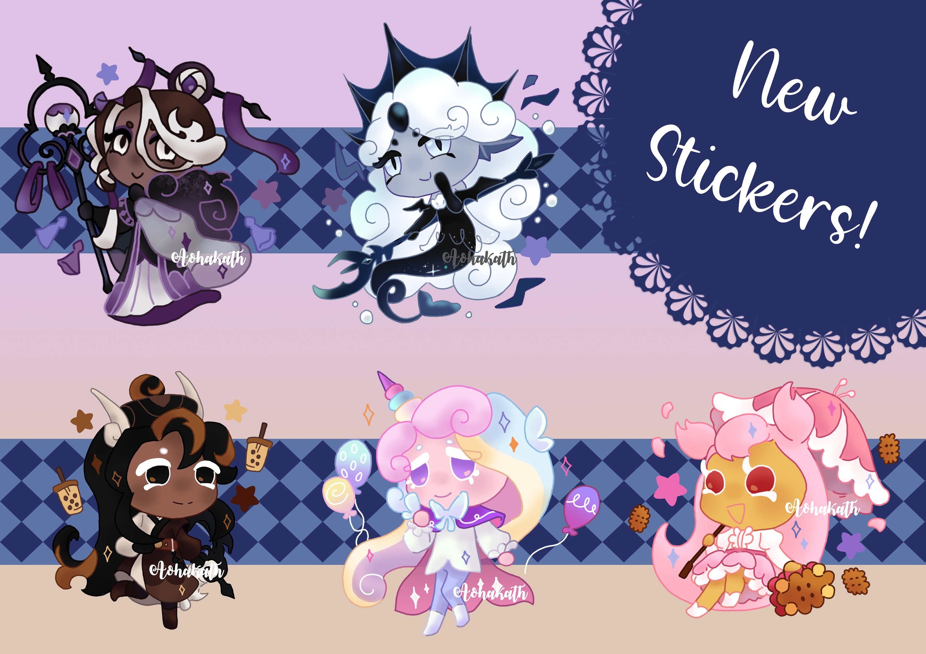 Cookie Run Kingdom Waterproof Vinyl Stickers - Etsy