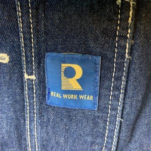 Original Real Work Wear Denim Overalls 34 Waist X 36-1/2” Inseam - Etsy