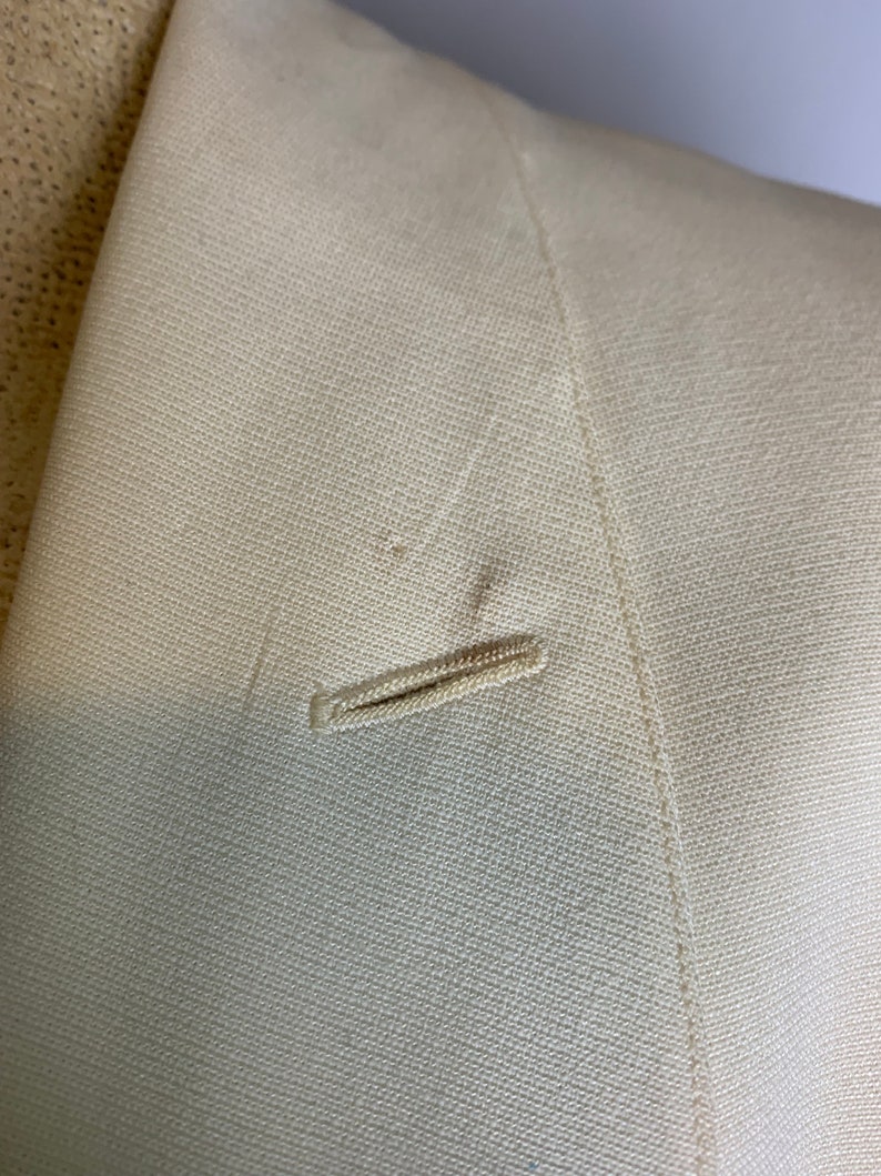 Vintage 50s Shawl Collar One- Button Linen Sports Coat 40L - Etsy