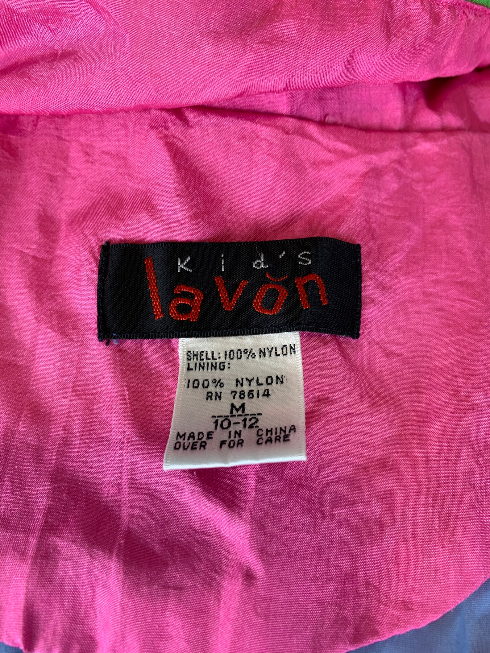 Vintage Kids Lavon Multi Colored Windbreaker Size M 8-10 - Etsy