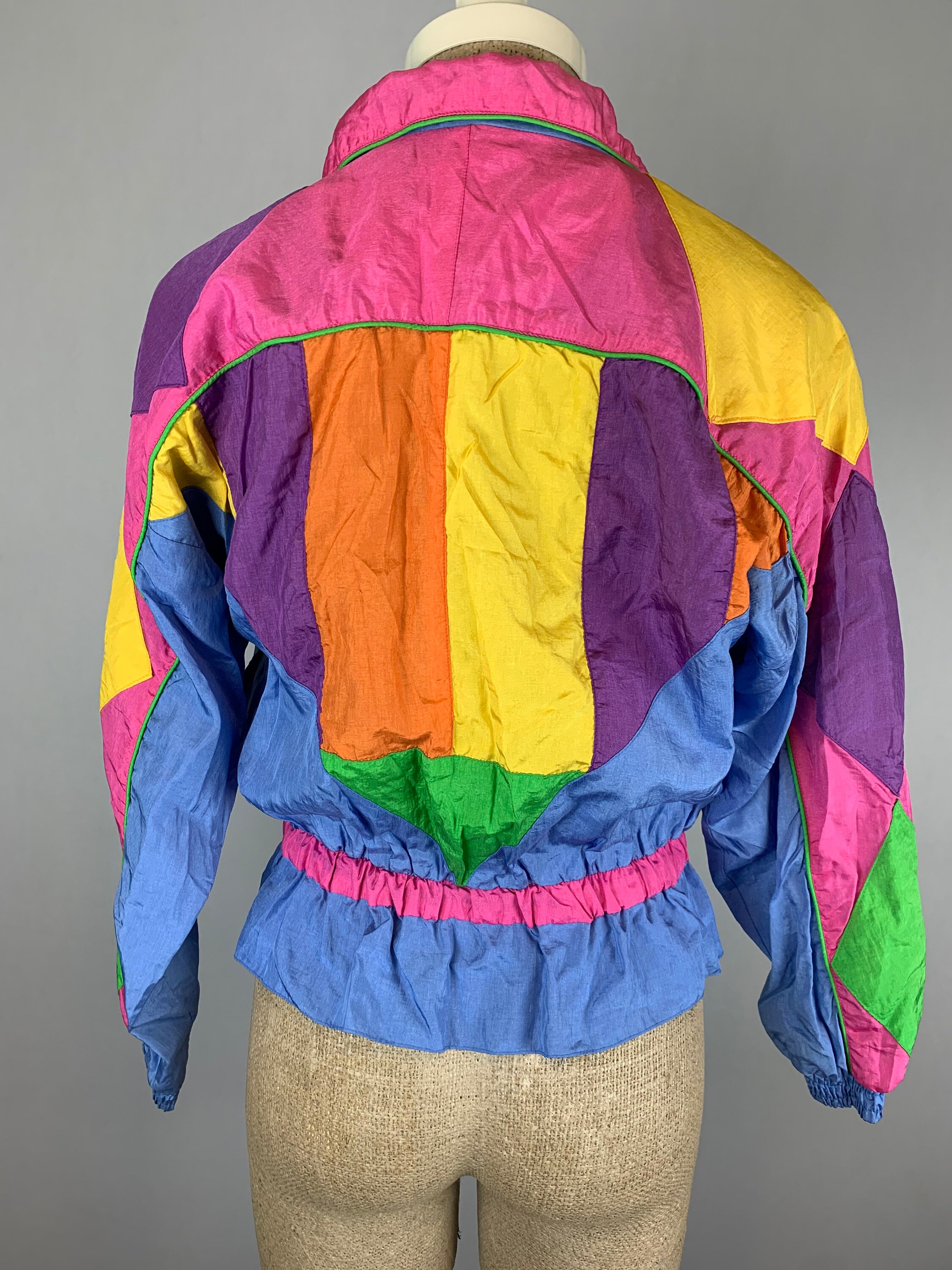 Vintage Kid’s Lavon Multi Colored Windbreaker Size M 8-10 - Etsy