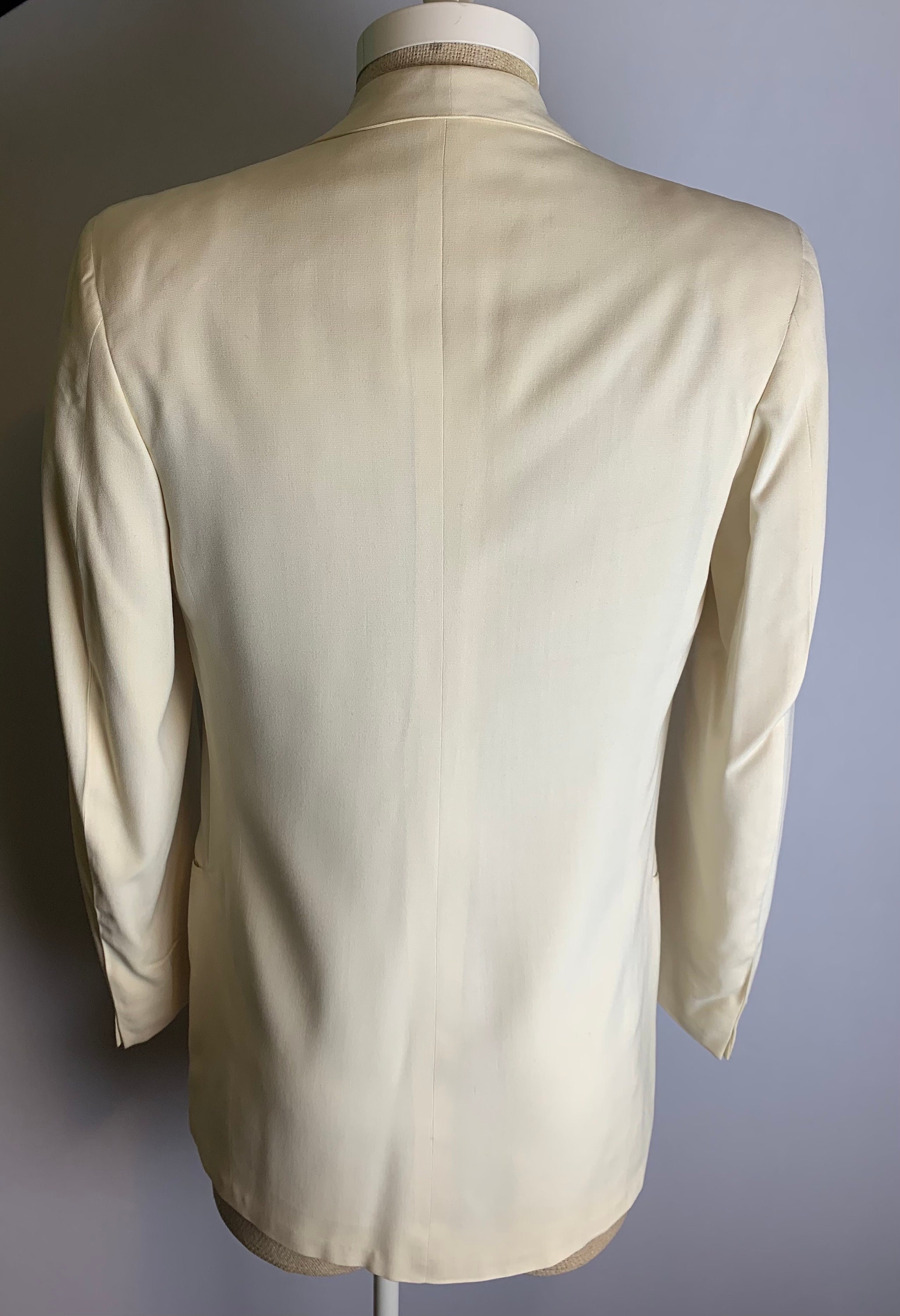 Vintage 50s Shawl Collar One- Button Linen Sports Coat 40L - Etsy