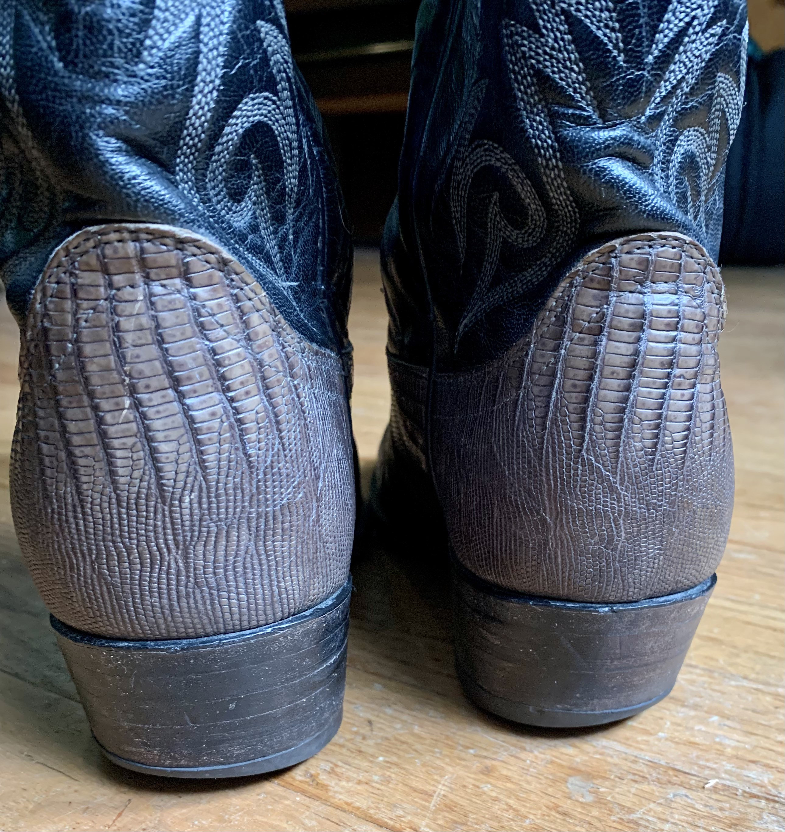 Vintage Mens Dan Post Snakeskin Cowboy Boots 9-1/2 D - Etsy