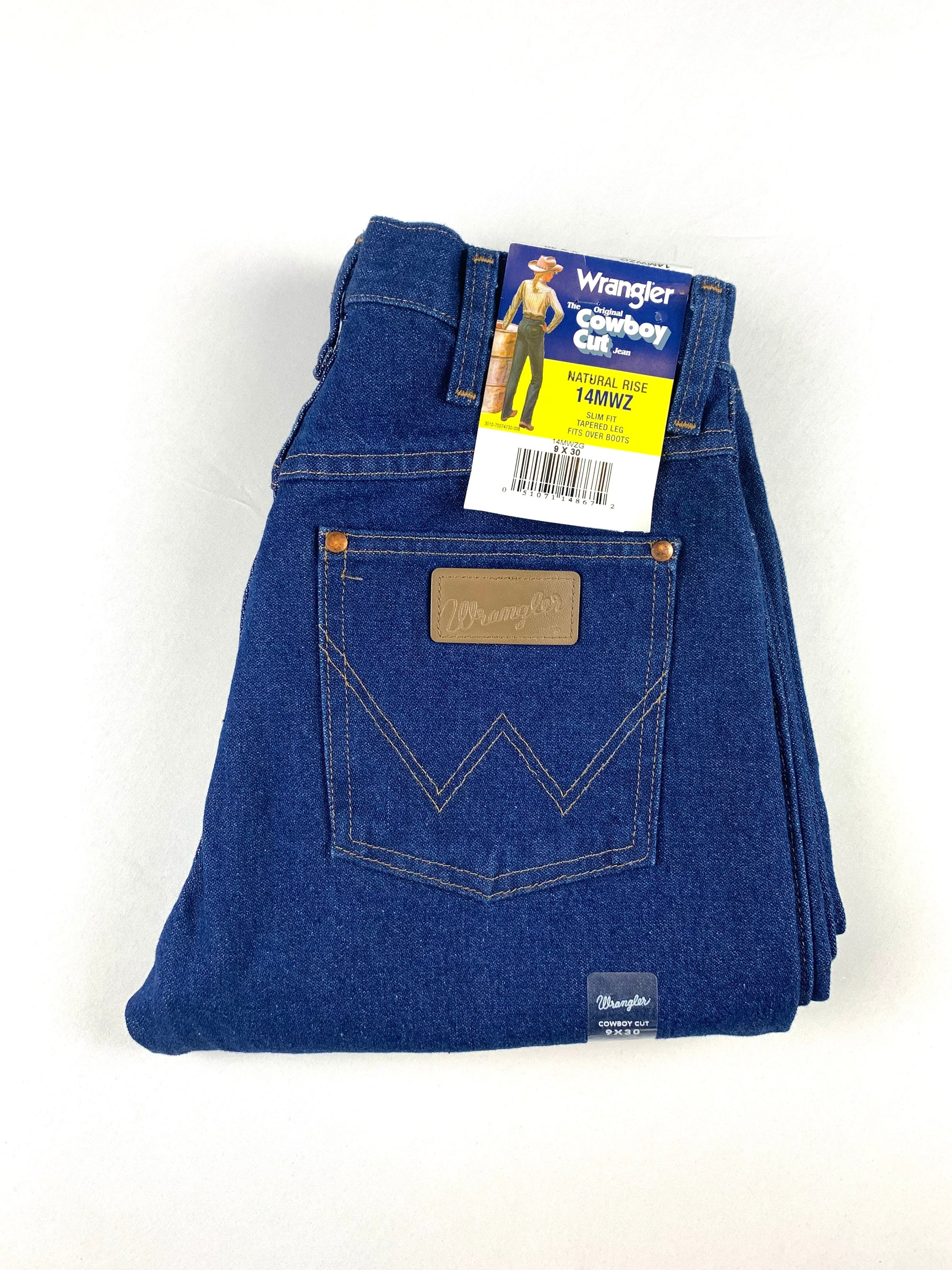 Vintage 90s Wrangler 14MWZ Cowboy Boot Cut Jeans 30 Waist 31 Inseam NWT ...