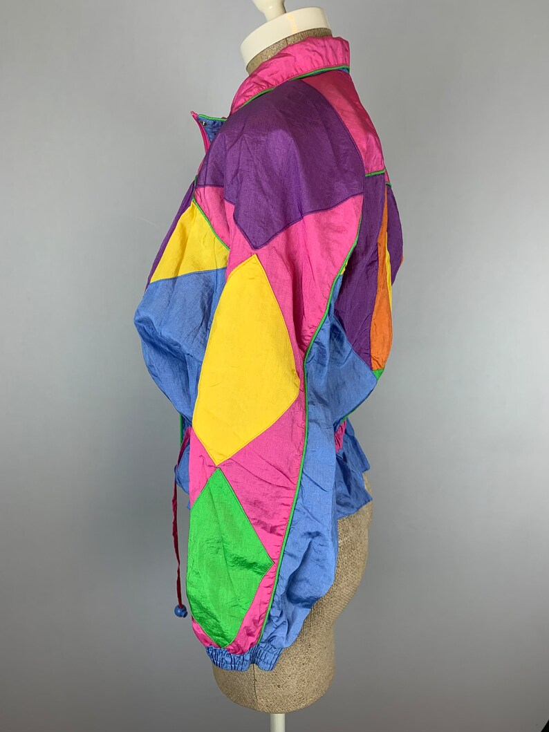 Vintage Kid’s Lavon Multi Colored Windbreaker Size M 8-10 - Etsy