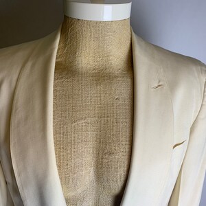 Vintage 50s Shawl Collar One- Button Linen Sports Coat 40L - Etsy