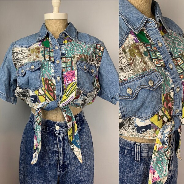 Denim Patchwork - Etsy