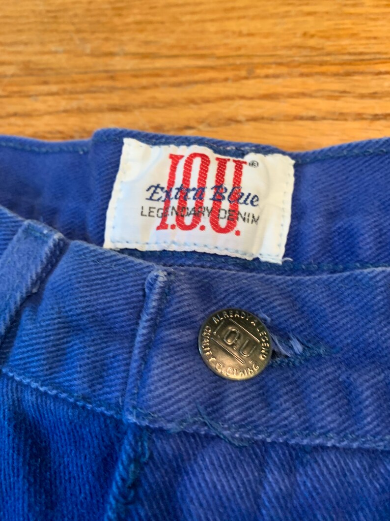 Vintage 80s IOU Extra Blue High Rise Mom Jeans W26 - Etsy